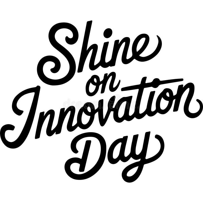 Shine on Innovation Day Design Stock Illustration - Illustration of ...