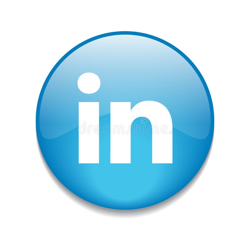 Linkedin Button Png Black