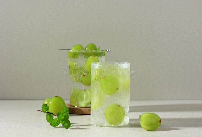 Shine Muscat Grape in Cold Soda Stock Image - Image of muscat ...