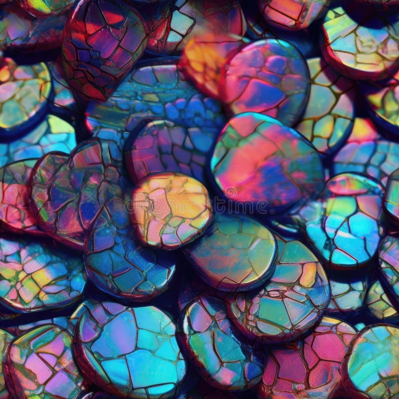 Shine Opal Macro Beautiful Texture Tile Seamless Background. Generative ...