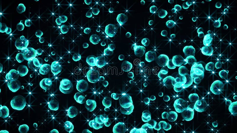 Shine Round Bubble Particle Loop Animation Stock Footage - Video of ...