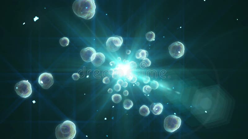 Shine Round Bubble Particle Loop Animation Stock Footage - Video of ...