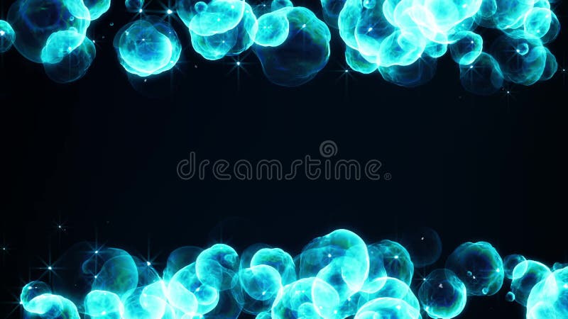 Shine Round Bubble Particle Loop Animation Stock Footage - Video of ...
