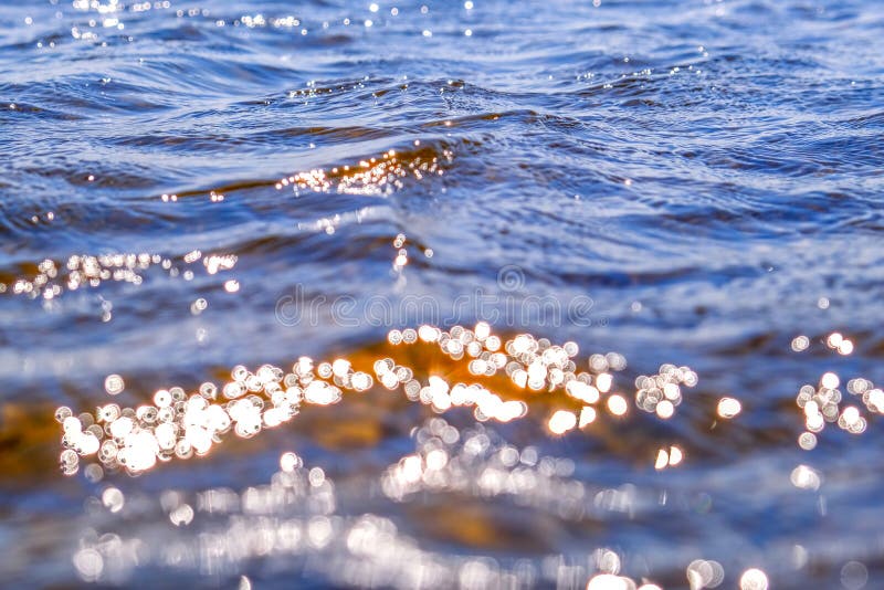 Shine of Sea Waves. Blue Sea Water Surface Stock Image - Image of ...