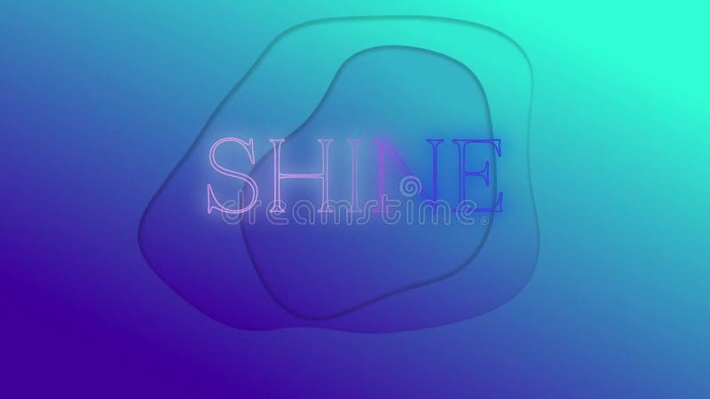 SHINE Text Animation Over Abstract Blue and Green Gradient Background Stock Video - Video of ...