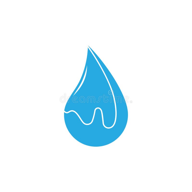 Shine Water Drop Simple Curves Design Symbol Logo Vector Stock ...
