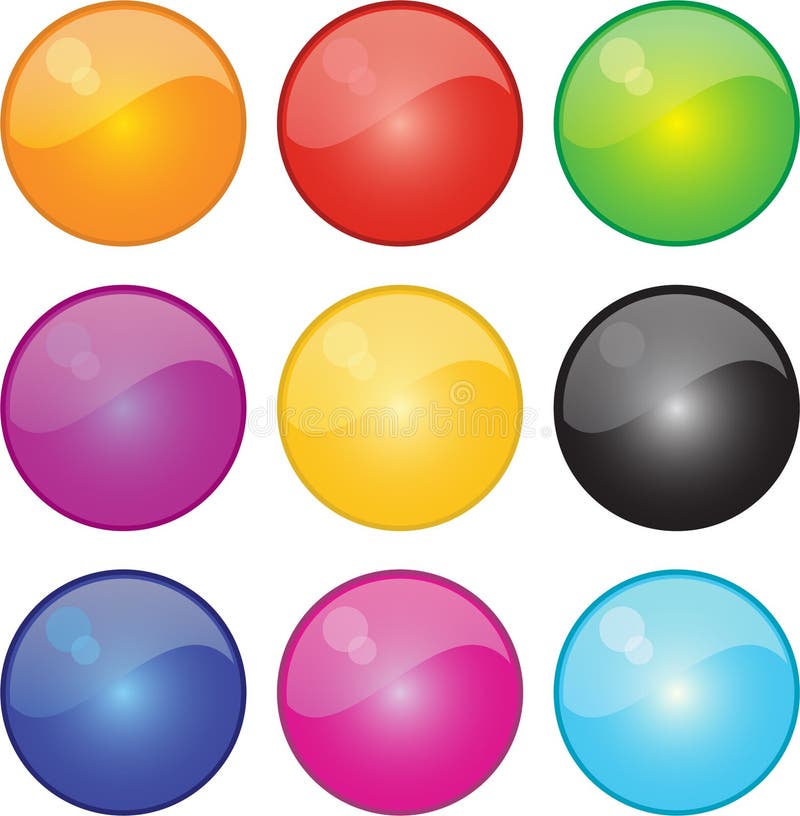 Shiney Ball Icons stock vector. Illustration of cool, gradient - 7036547