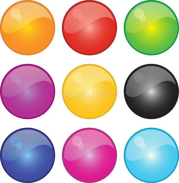 Shiney Ball Icons stock vector. Illustration of cool, gradient - 7036547
