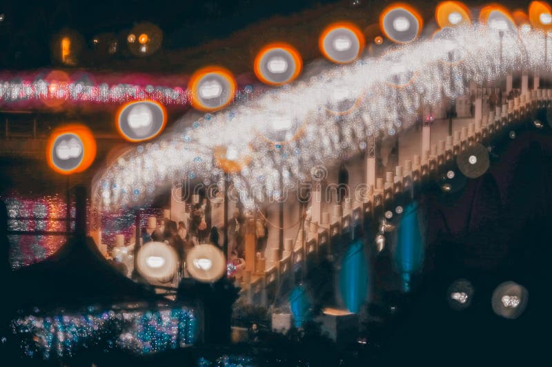 Shing Mun River with Christmas Decoration at Shatin Dec 24 2023 ...