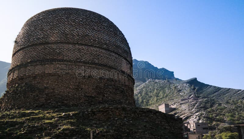 Shingardara Buddhist Stupa in Swat Valley Pakistan Stock Photo - Image ...