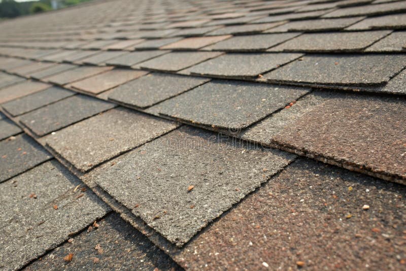 Shingles Texture - Close-up View of Roofing Shingles Stock Illustration ...