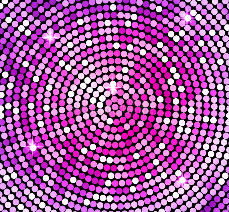 Shining Abstract Pink Mosaic Background. Shiny Mosaic in Disco Ball ...