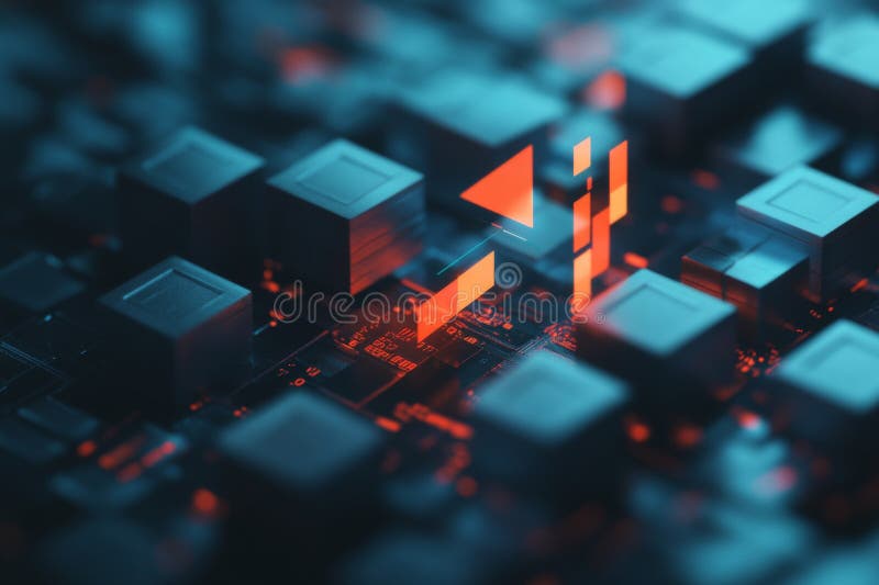 A Shining Arrow Indicating the Volatility Index on a Financial Chart ...