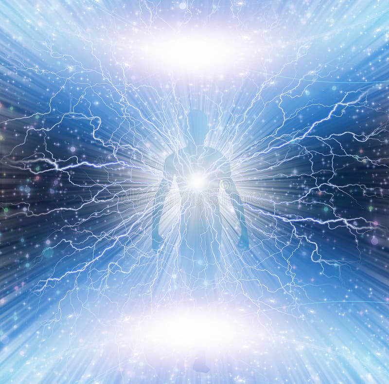 Shining Aura and Rays of Light Stock Illustration - Illustration of ...