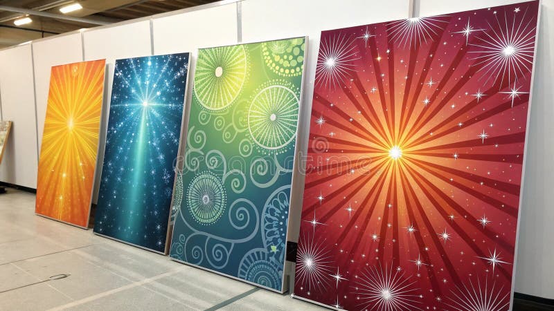 Shining Backgrounds Vector Collection Stock Illustration - Illustration ...