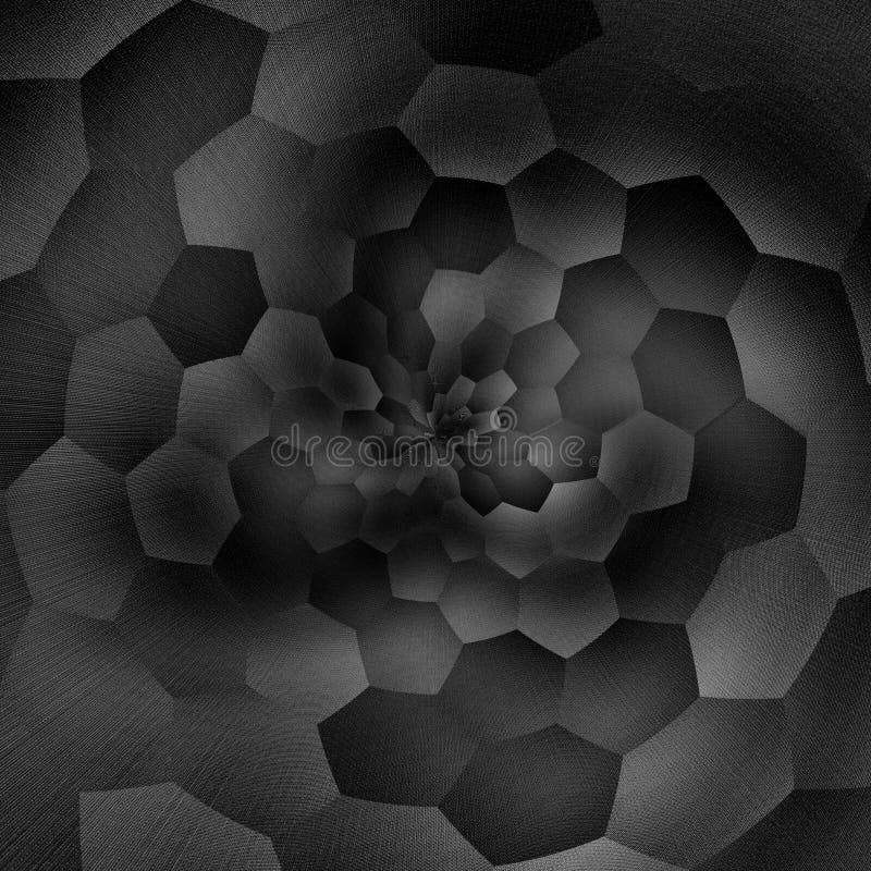 Shining Black Hexagon Hex Shapes Abstract Background Stock Illustration ...