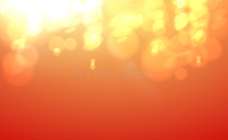 Shining Orange Flow. Vector Illustration, Contains Transparencies ...