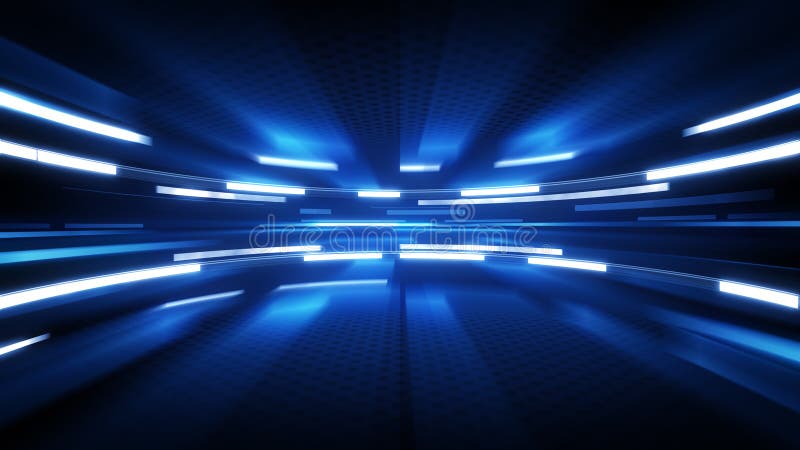 Shining Blue Glow Technology Background Stock Illustration ...