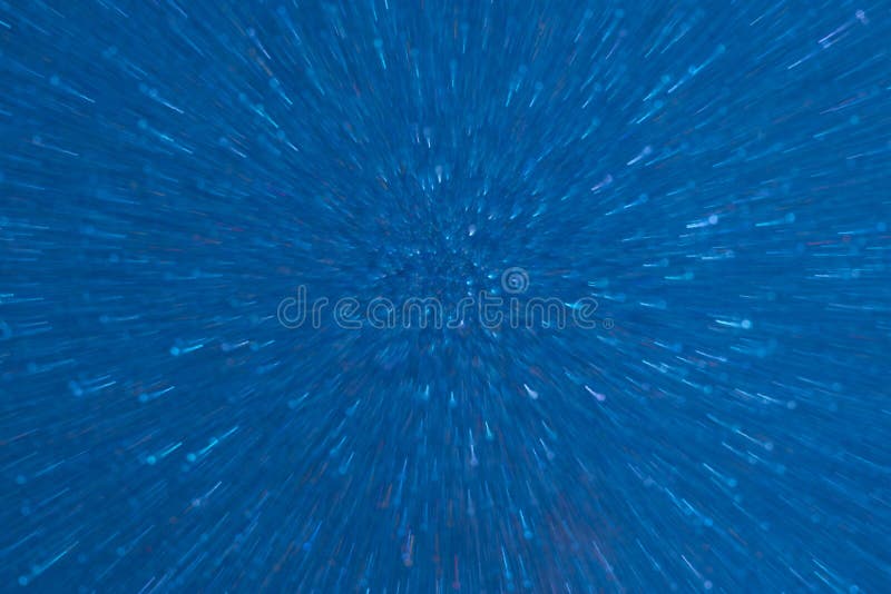 Shining Blue Light on the Motion Spreading Out from the Center Stock ...