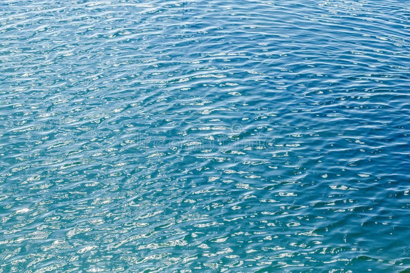 Shining Blue Wavy Water Surface Ripple Background Stock Photo - Image ...