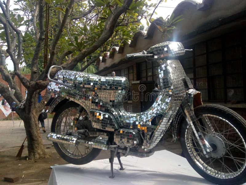 A shining and bright bike editorial stock photo. Image of bike - 215044773