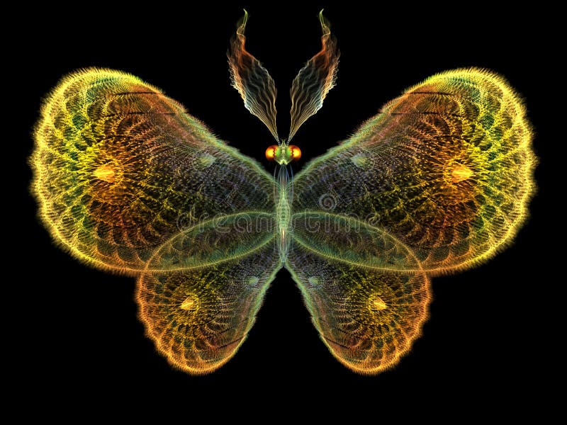 Shining Butterfly stock illustration. Illustration of element - 46859877