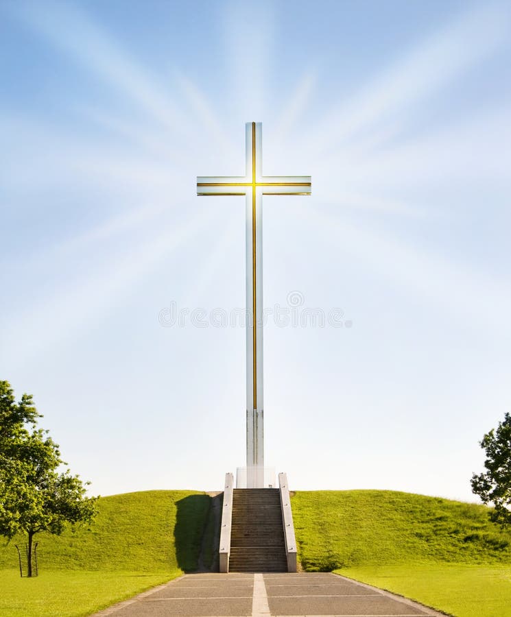 Shining Christian Cross stock image. Image of ireland - 20759597
