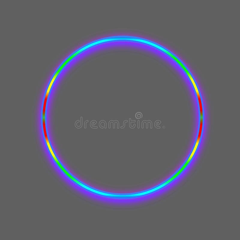 Shining Circle Frame Transparent Background Stock Illustration ...