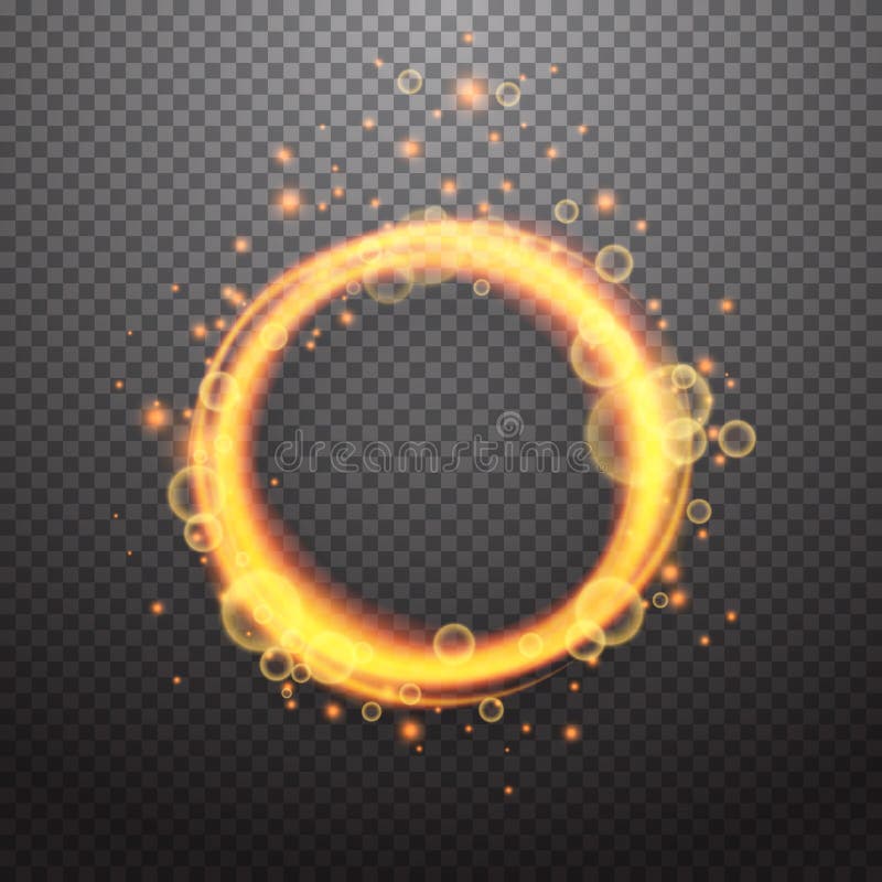 Shining Circle Light Effect Design Element Stock Vector - Illustration ...
