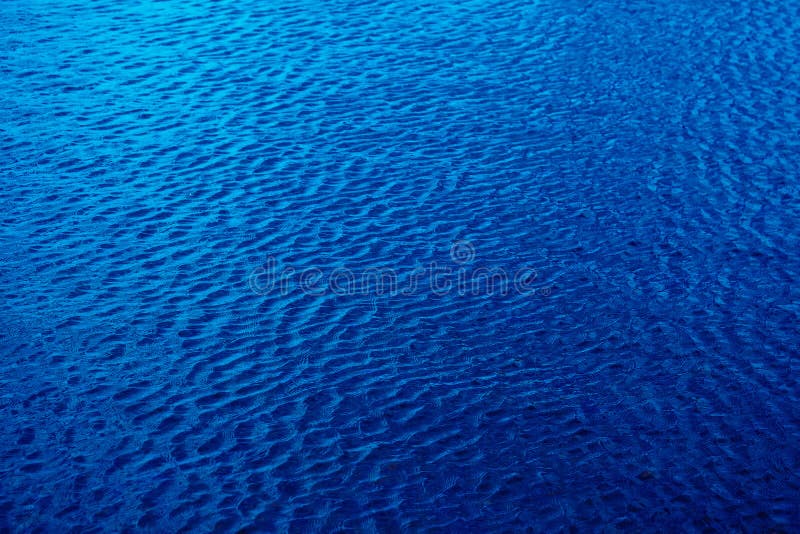 Shining Dark Blue Wavy Water Surface Ripple Background Stock Photo ...