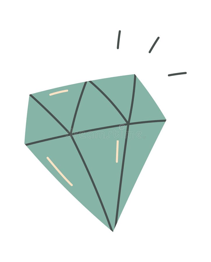 Shining diamond gem stock vector. Illustration of esoteric - 273901559