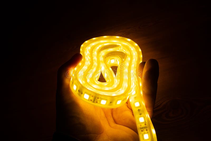 Shining Diode Tape Coil, Illuminate Led Strip Stock Image - Image of ...