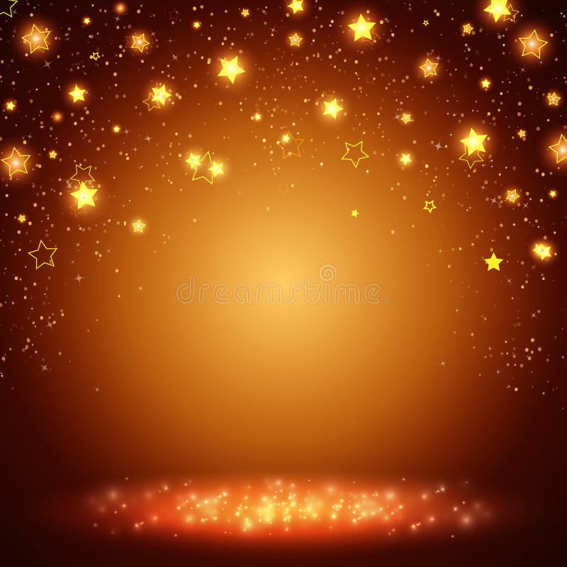 Shining Empty Space with Stars Stock Illustration - Illustration of ...