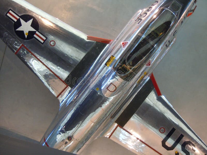 Silver Fighter Jet from Above Editorial Stock Photo - Image of silver ...