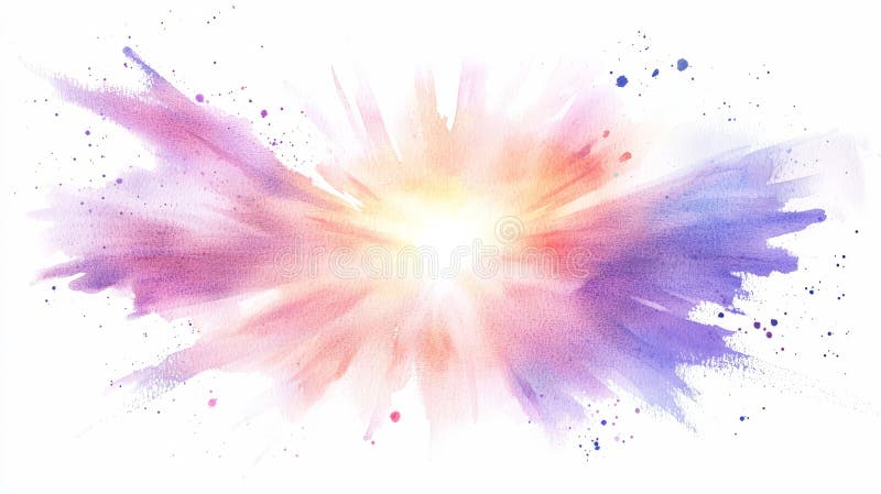 Shining Explosion Effect with Hot Rays and Light Particles Isolated on ...