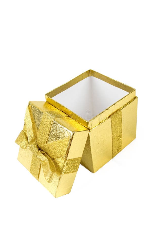 Shining gift box stock photo. Image of gold, christmas - 6649606