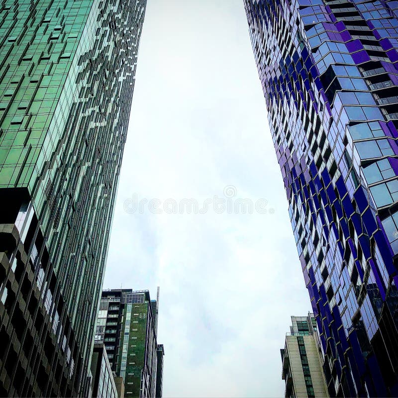 Shining glass stock image. Image of tower, reflection - 204908335