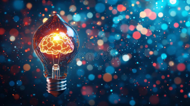 A Shining Glass Bulb is an Emblem of Innovative Thinking and Bright ...