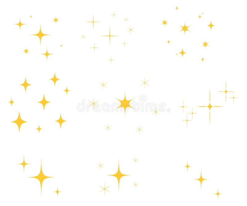 Shining Glitter Effect, Shiny. Stock Vector - Illustration of simple ...
