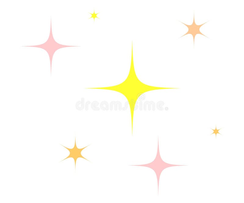 Shining Glitter Effect, Shiny. Stock Vector - Illustration of sketch ...