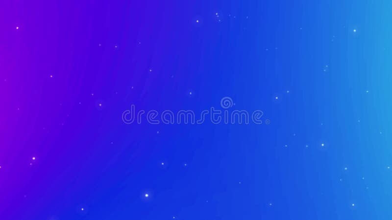 Shining Glitter Particles Flowing Motion Animation on a Bright Blue and ...