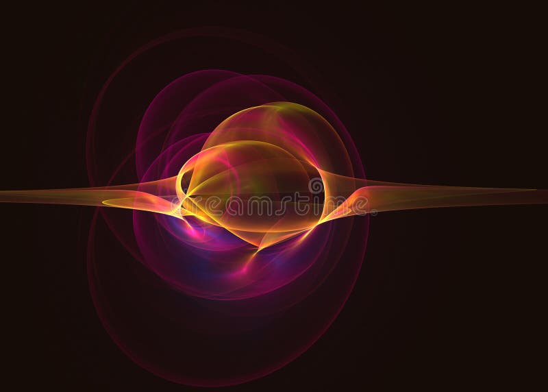 Shining Glowing Plasma Background - Fractal Art Stock Illustration ...