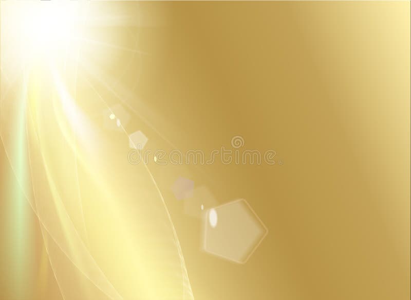 Shining Gold Flow. Vector Illustration, Contains Transparencies ...