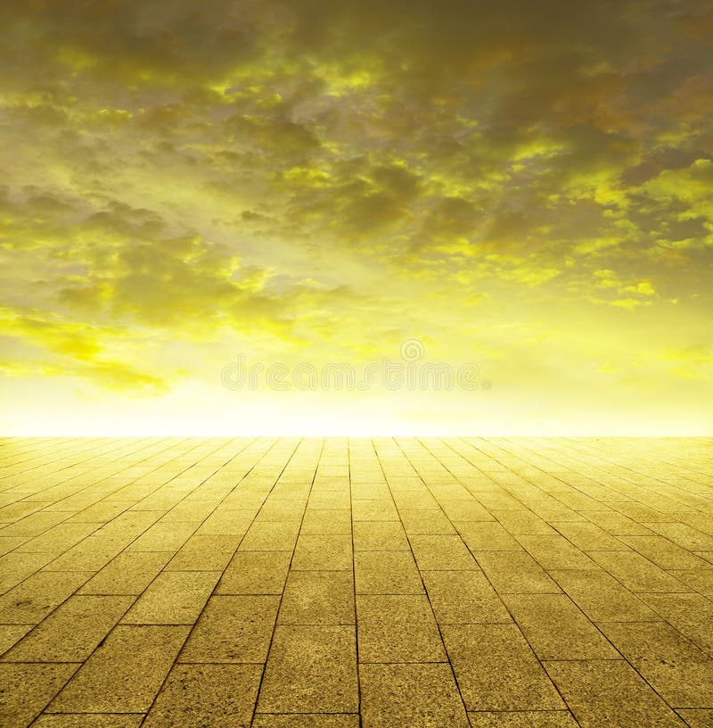 Shining golden horizon stock photo. Image of peace, sunshine - 10172410