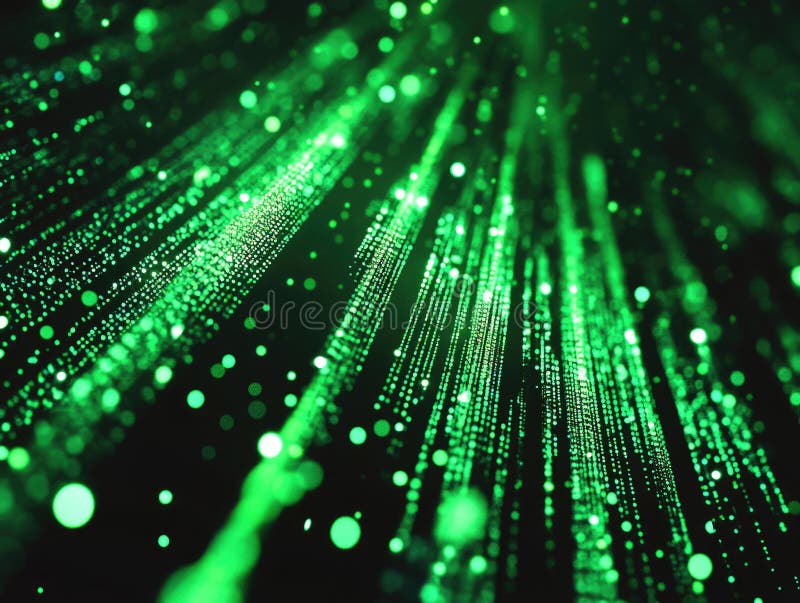 Shining Green Digital Circuit Stock Image - Image of effect, high ...
