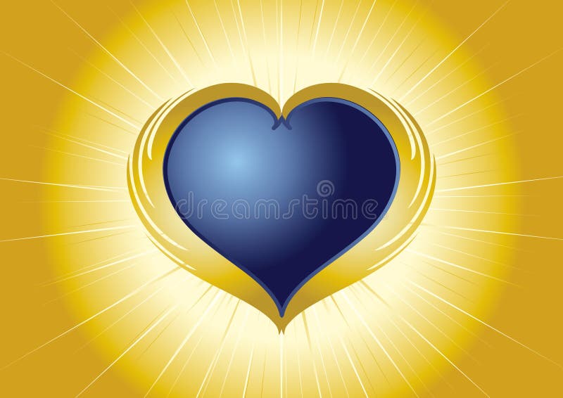 Shining heart stock vector. Illustration of gift, ornament - 7439546