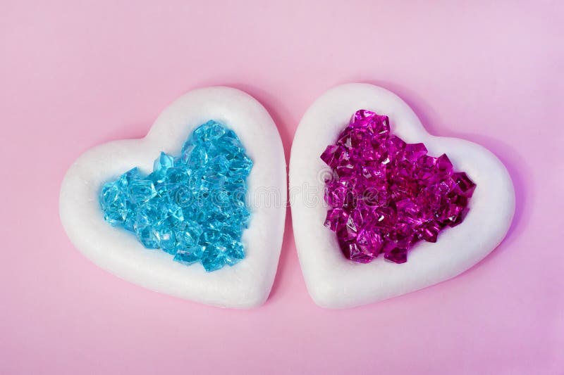 Shining Hearts stock photo. Image of white, love, valentine - 36892564