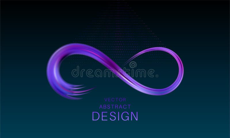 Shining infinity symbol stock vector. Illustration of endless - 43179524