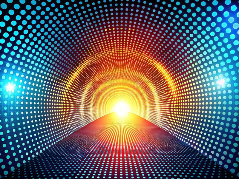 Shining through the Innovation Tunnel a Futuristic Visual Representing ...