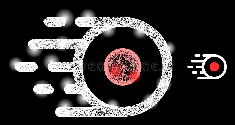 Shining Irregular Mesh Core Flight with Glare Spots Stock Vector ...